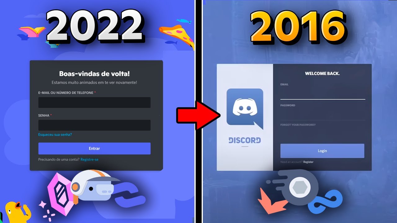 COMO ERA O DISCORD EM 2016!? (PRIMEIRAS VERSÕES) - YouTube