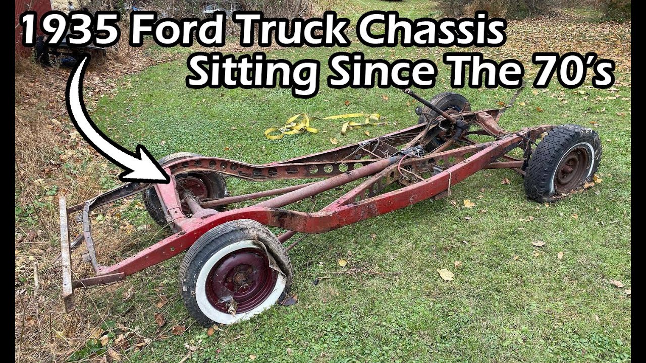 1935 Ford Truck Chassis - Sitting Since The 1970's!!!! - YouTube