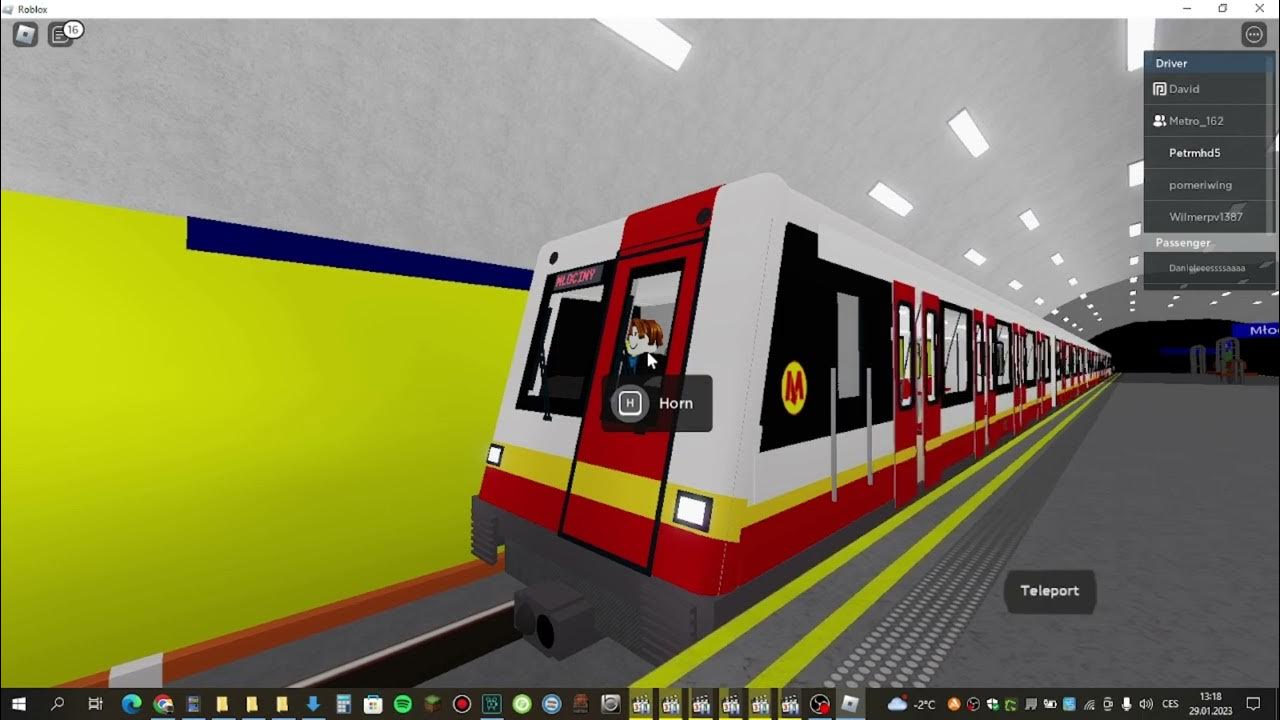 Warsaw Metro Roblox Linka M1 Kabaty Młociny Altsom Metropolis Timelapse Youtube
