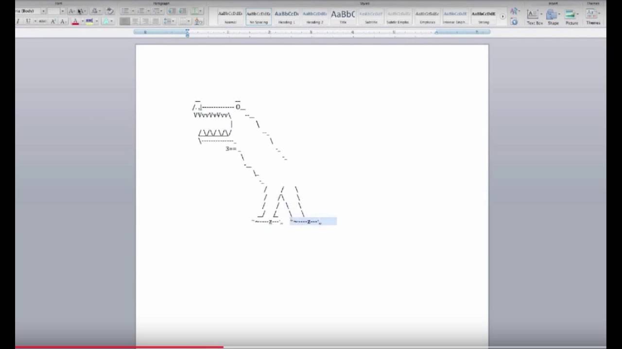 Dinosaur ASCII art - YouTube