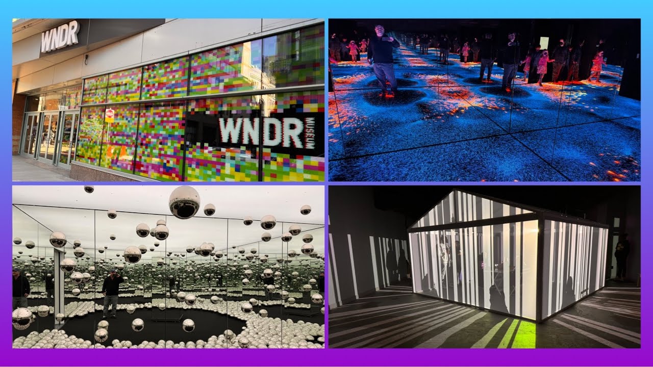 WNDR Museum Boston MA- Interactive Art Experience- D Tour 313 3/8/24 ...