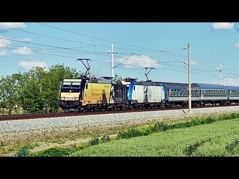 MÁV TRAXX szinkronvontatás - YouTube