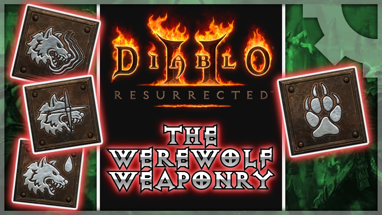 Why People Prefer Werewolves - Diablo 2 Skill Guide [ Fury Rabies Feral ...
