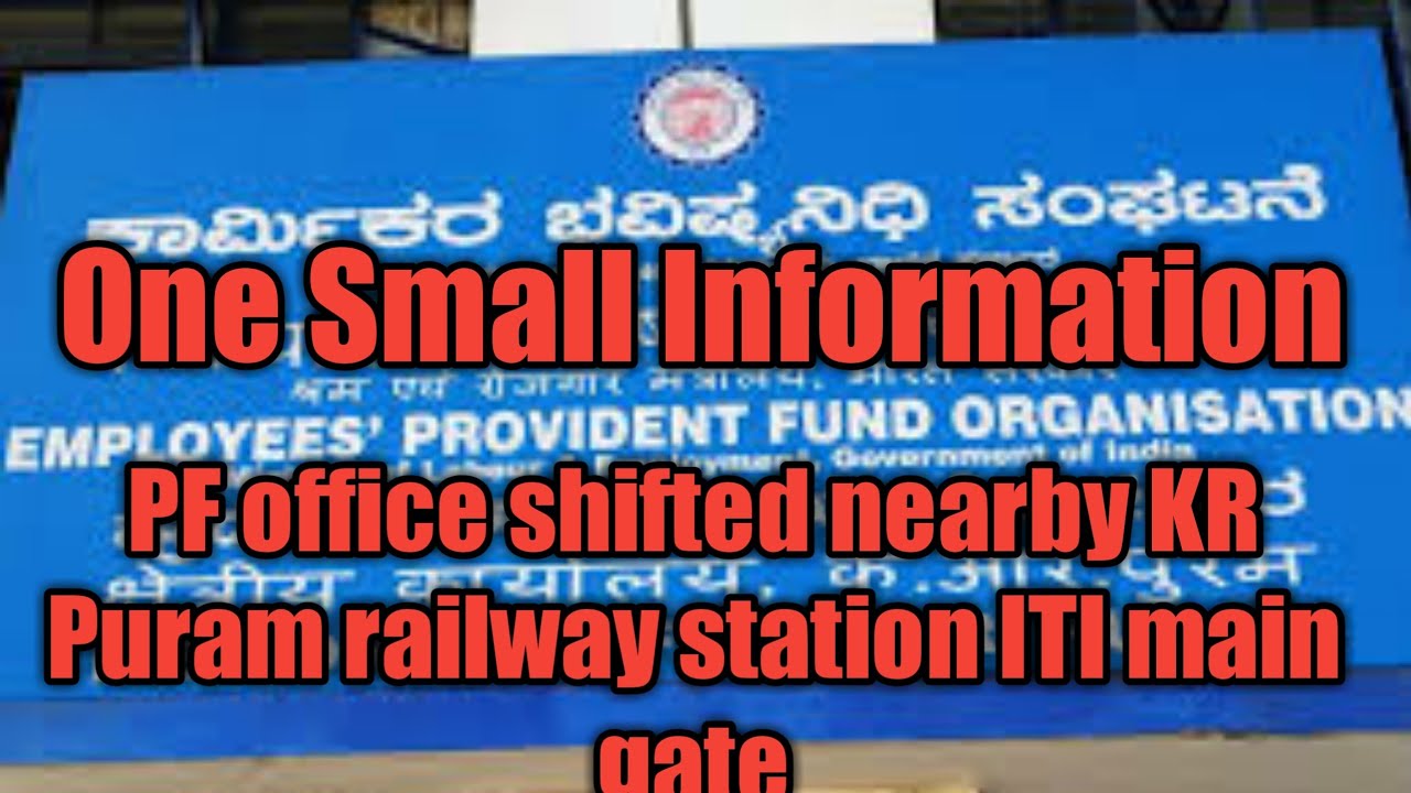 KR.puram NEW PF. OFFICE - YouTube