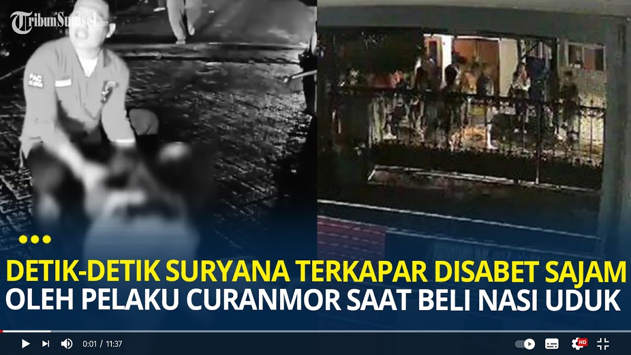 Detik-detik Suryana Terkapar Usai Disabet Sajam oleh Pelaku Curanmor di ...