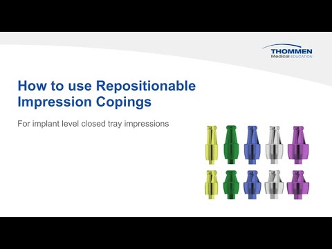 How to use Repositionable Impression Copings - YouTube