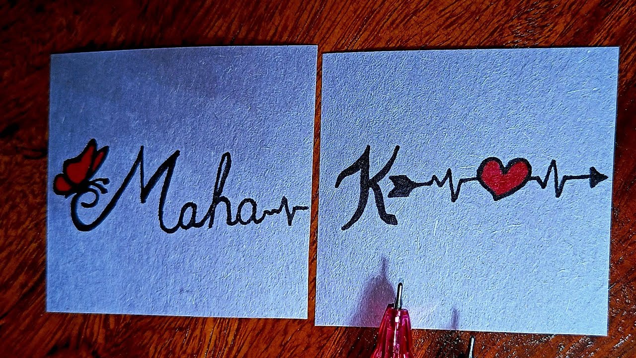 Simple and beautiful Maha name with butterfly 🦋 tattoo design / k ...