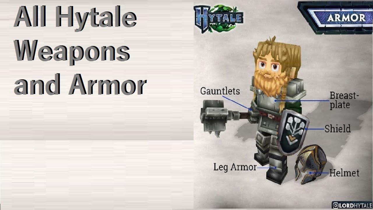 All Hytale Weapons and Armors - YouTube