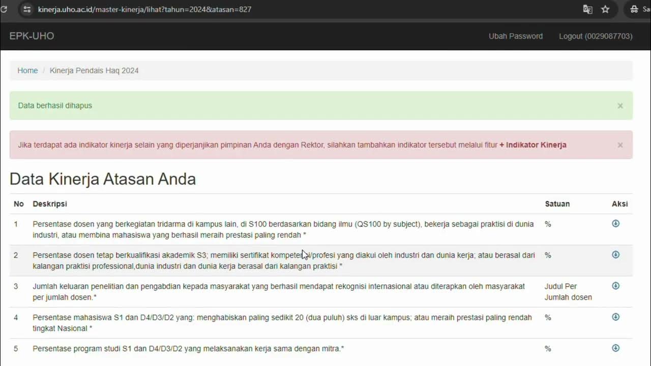 Pengisian Updating E-PK Kinerja FKIP UHO - YouTube