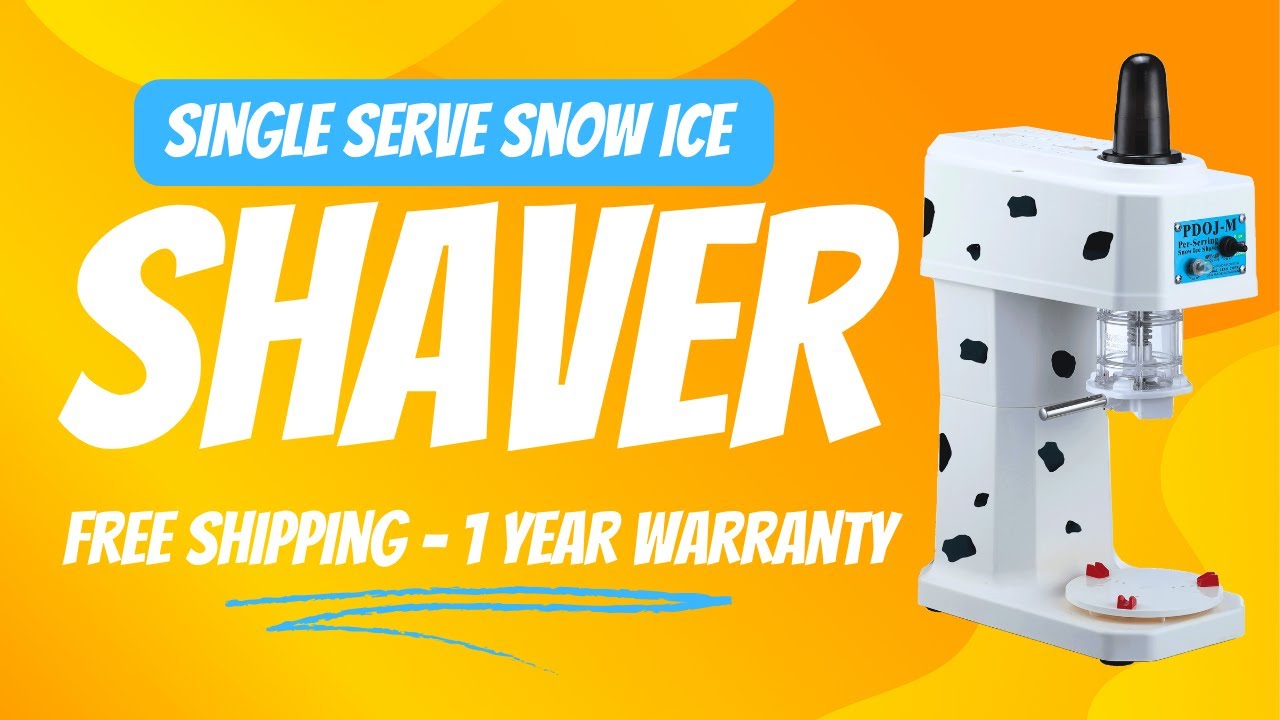 Single Serve Taiwanese Snow Ice Shaver : Makes 24oz of Shaved Ice - YouTube