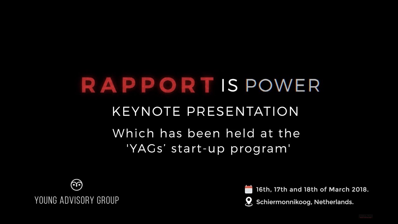 RAPPORT IS POWER (Keynote Presentation) - YouTube