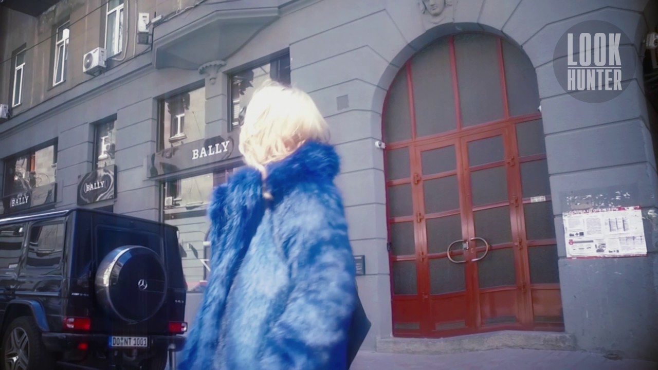 Luxury Blue Electric Faux Fur Coat - YouTube