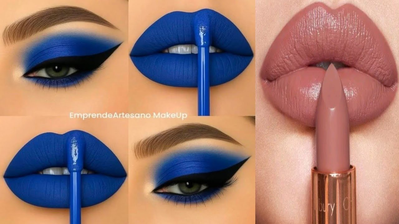 Perfect blue eyes makeup look tutorial step by step full makeup ...
