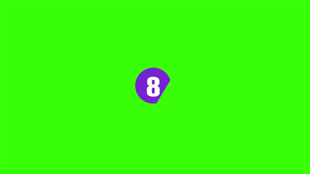 Free Amazing animated numbers from 1 to 12 colorful | circle shape ...