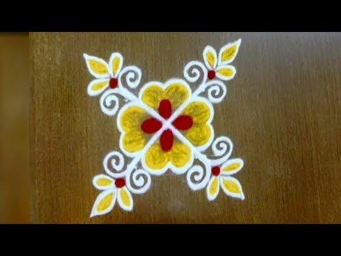 Kutty kutty daily Rangoli designs for beginners 3 ×3 dots small muggulu ...