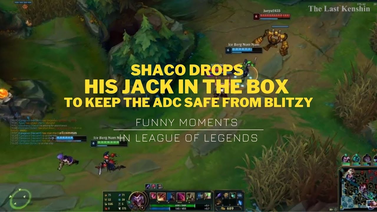 Shaco Drops his Jack In The Box to Keep The ADC Safe From Blitzy ...