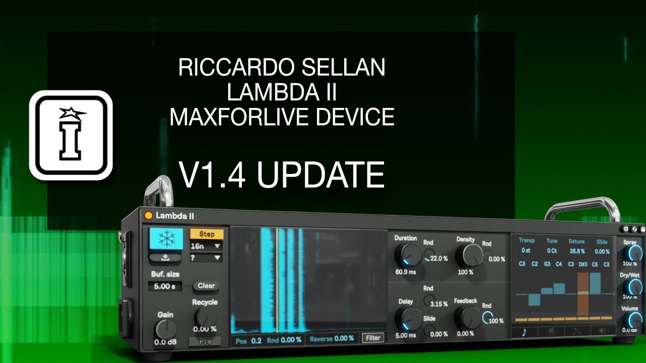 UPDATE V1.4 - Lambda II - MaxforLive Granular Audio Device for Ableton Live by Riccardo Sellan ...