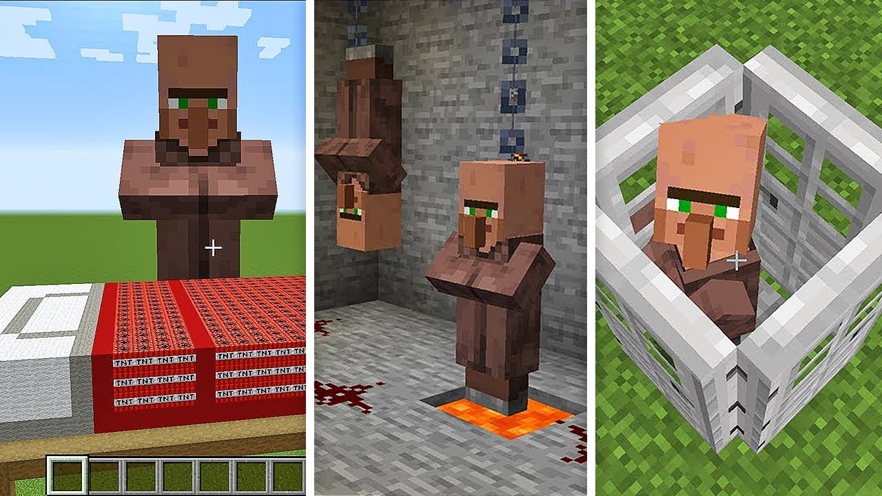 best experiments on villagers - compilation pt. 2 - YouTube