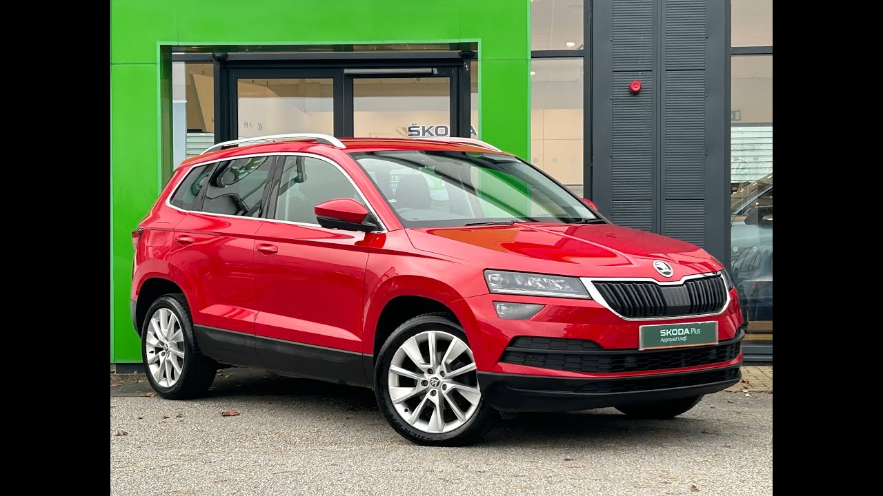 Skoda Karoq SE L in Red - YouTube