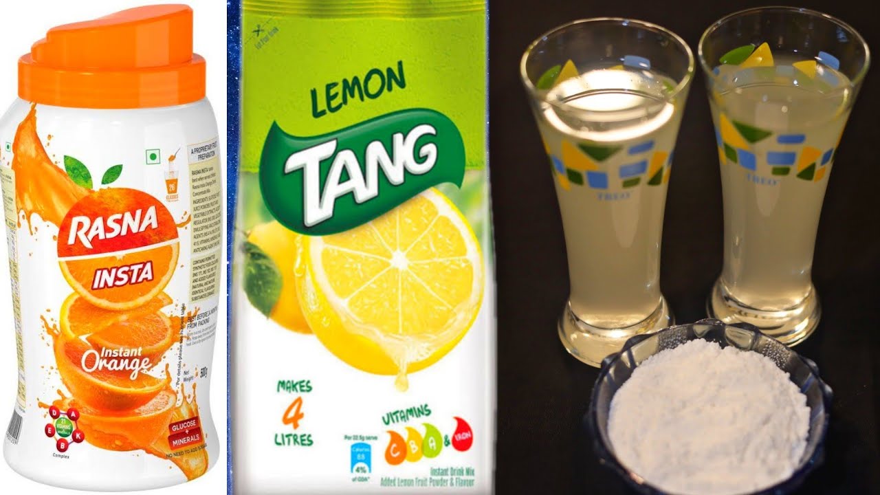 Rasna / Tang പൊടി മിനിറ്റുകൾകൊണ്ട് ഉണ്ടാക്കാം | Homemade softdrink ...