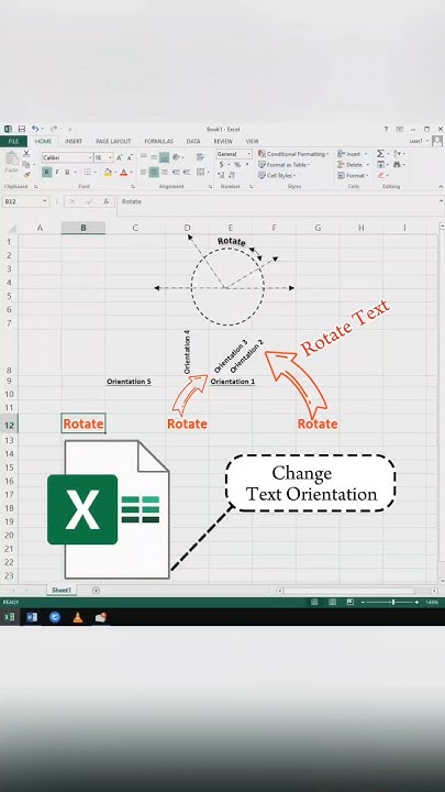 Rotate Text | Change Text's Orientation in Excel. #exceltips - YouTube