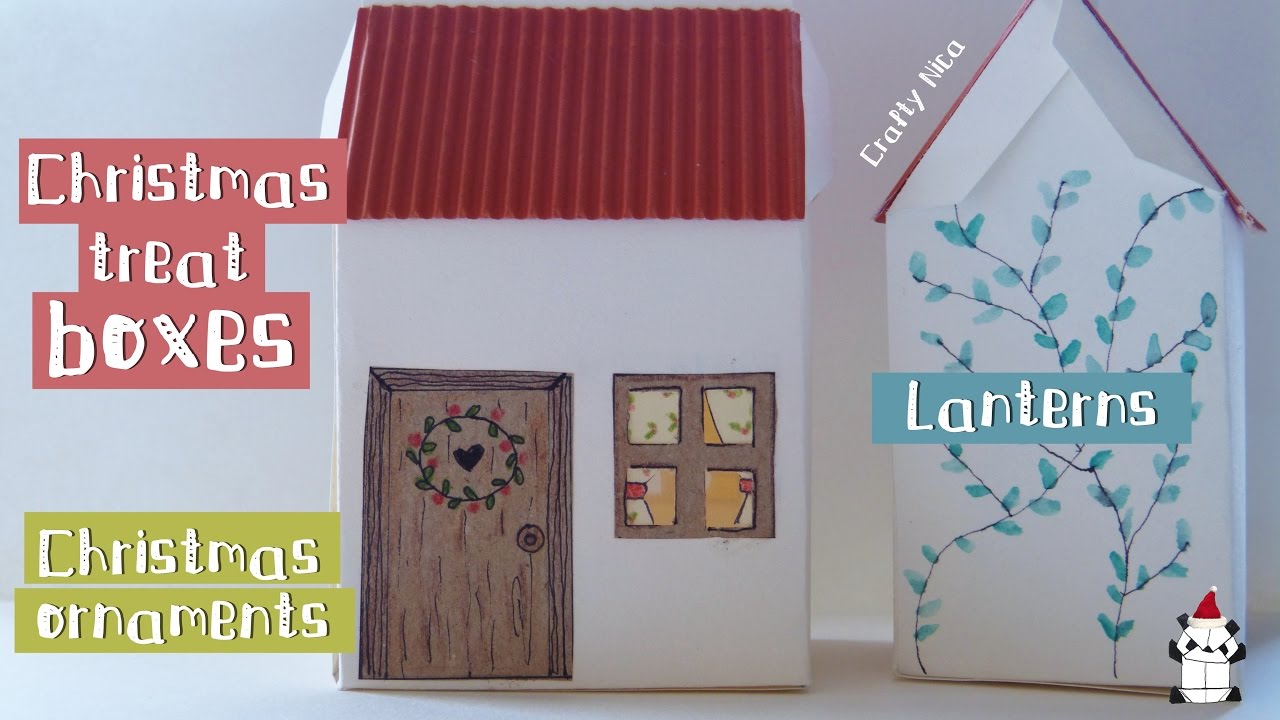 HOW TO MAKE TREAT BOXES AND CUTE CHRISTMAS ORNAMENTS (Easy crafts 🎄 ...