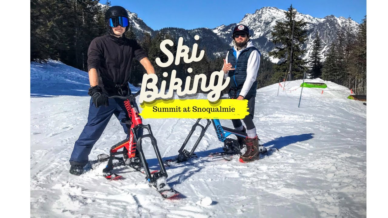 Ski Biking at Summit at Snoqualmie, WA - YouTube