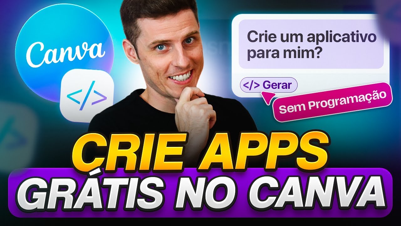 Como Criar Aplicativos Grátis usando o CANVA CODE? (Sem Saber Programar) - YouTube