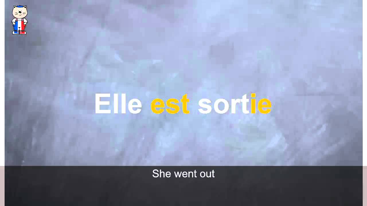 French Lesson: Sortir au passé composé - Conjugate "to go out" perfect ...
