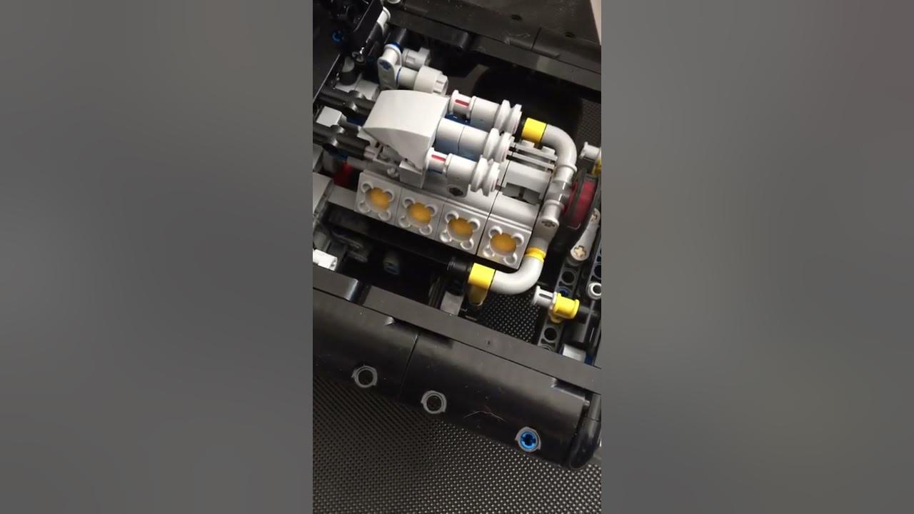 Lego car engine spinning - YouTube