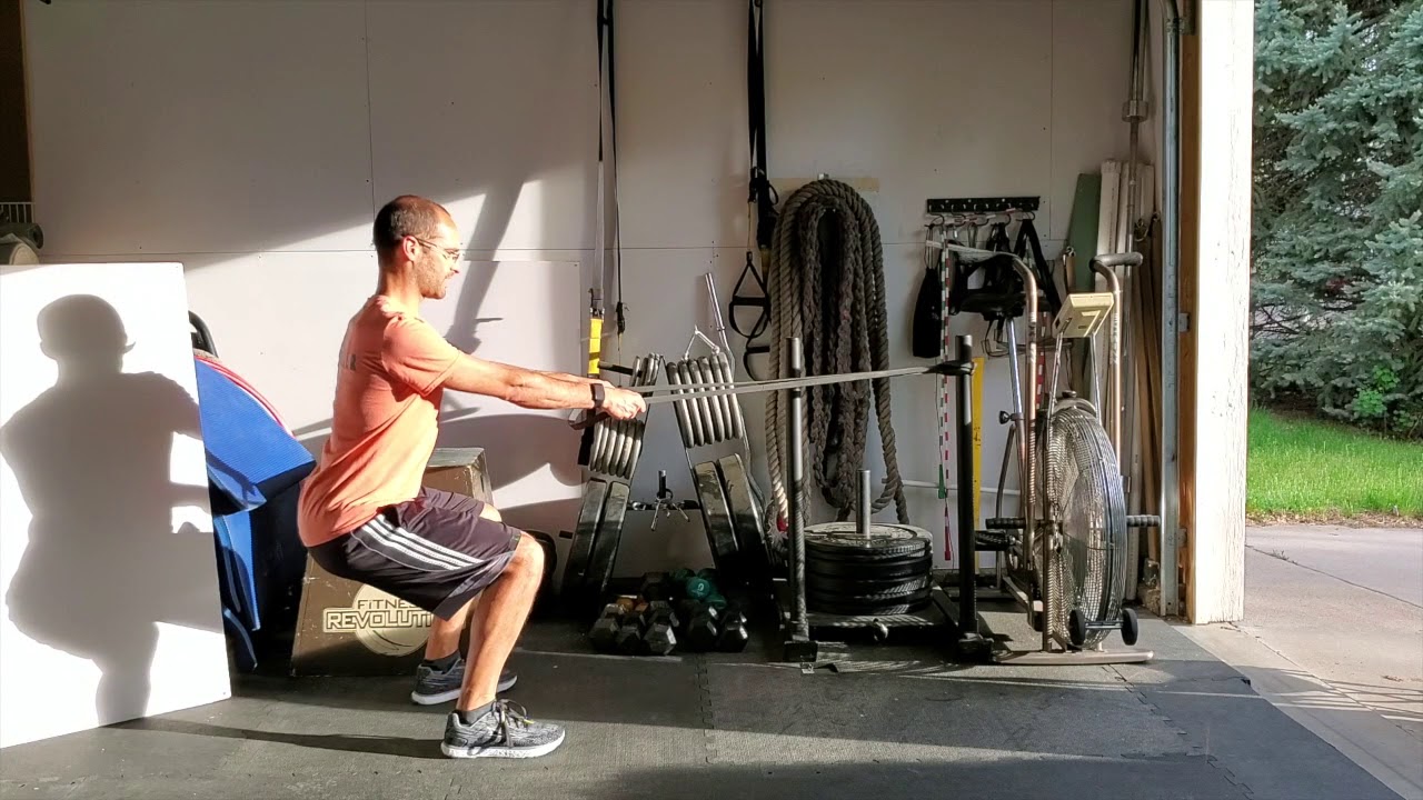 How To - Squat Band Row - Exercise Tutorials - YouTube