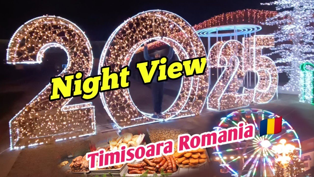 Night View Timisoara Romania 🤩 || रातिको झिलिमिली कति राम्रो देखियो 😮 ...