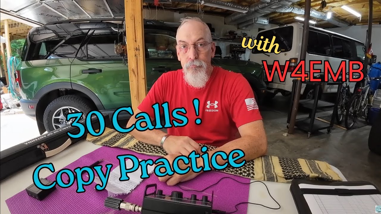 30 Callsigns, CW Copy Practice #3 - YouTube