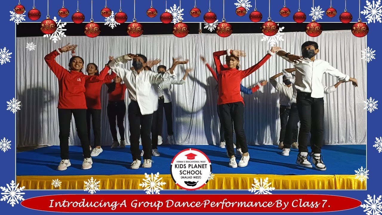CHRISTMAS CELEBRATION AT KIDS PLANET SCHOOL | GROUP DANCE PERFORMANCE ...