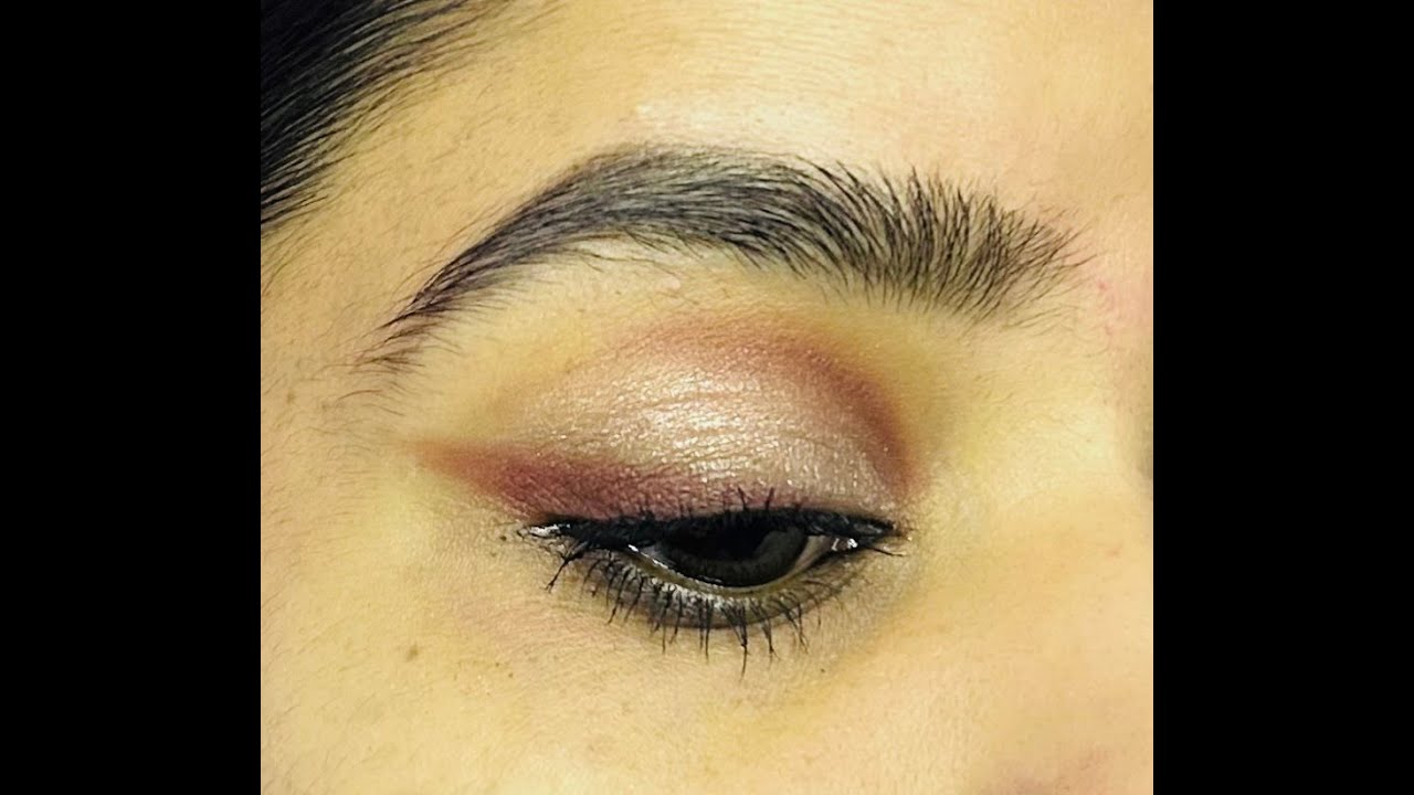 Simple eye makeup tutorial || glossy makeup || beginners friendly - YouTube