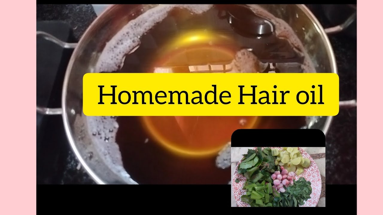 Homemade Hair oil(హెయిర్ ఆయిల్)for healthy and silky hair|| stops hair ...