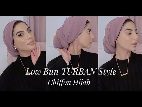 Easy & Quick Turban Tutorial Using CHIFFON Hijab
