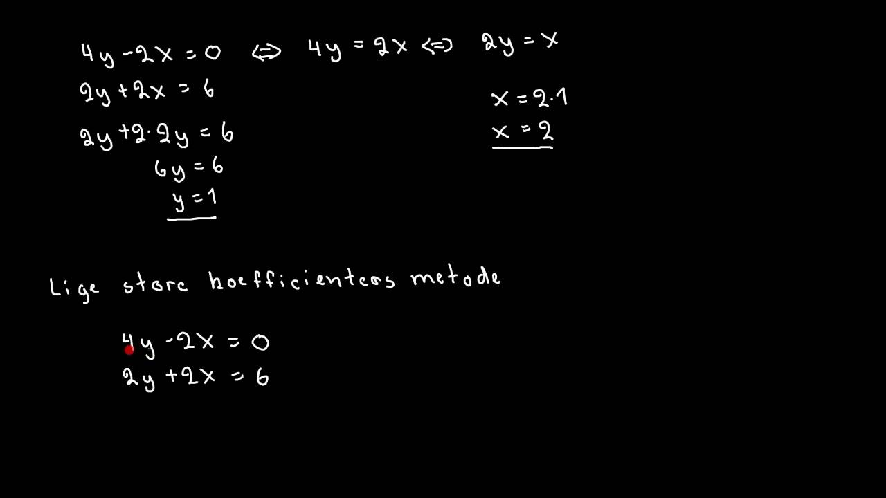 To ligninger med to ubekendte - YouTube