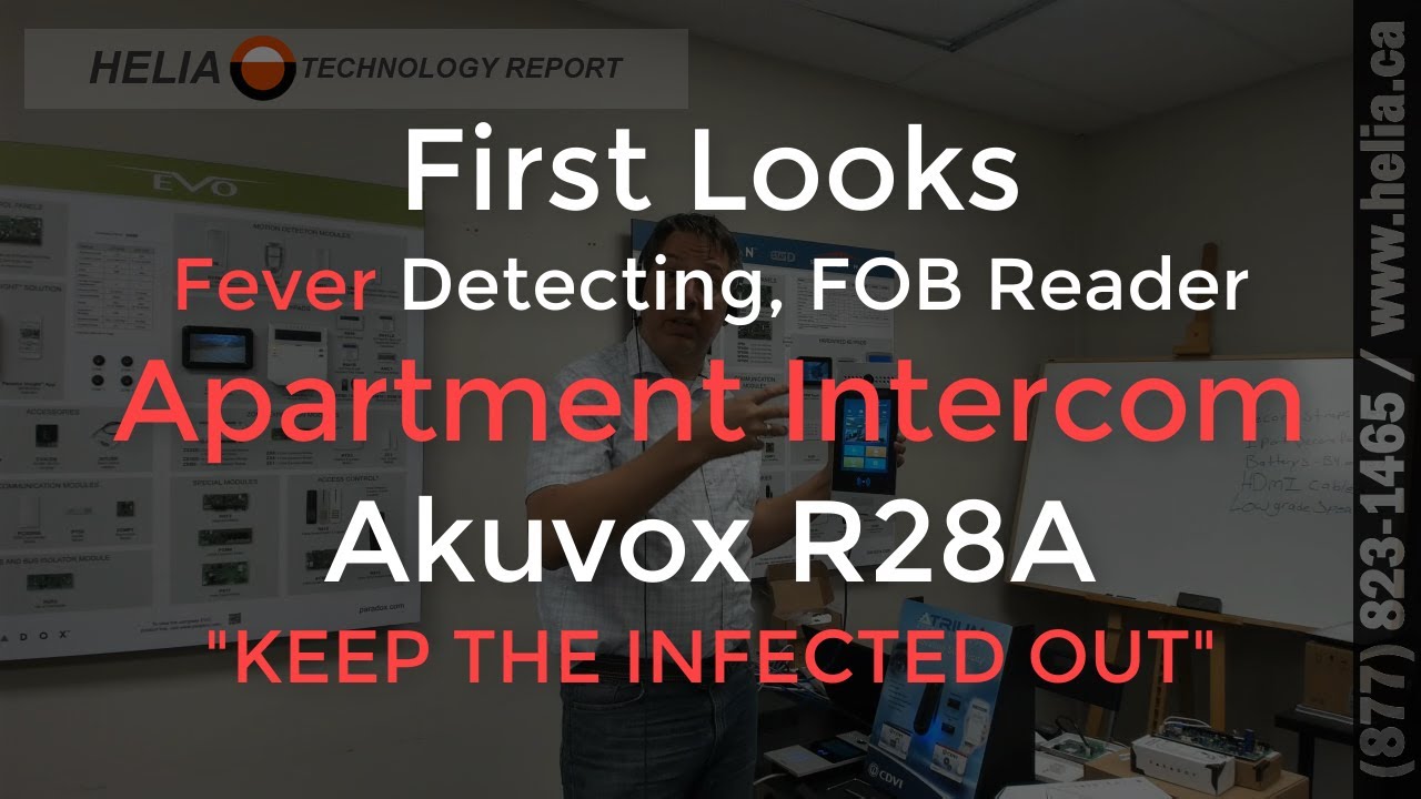First Looks Apartment Intercom Akuvox R29S - YouTube
