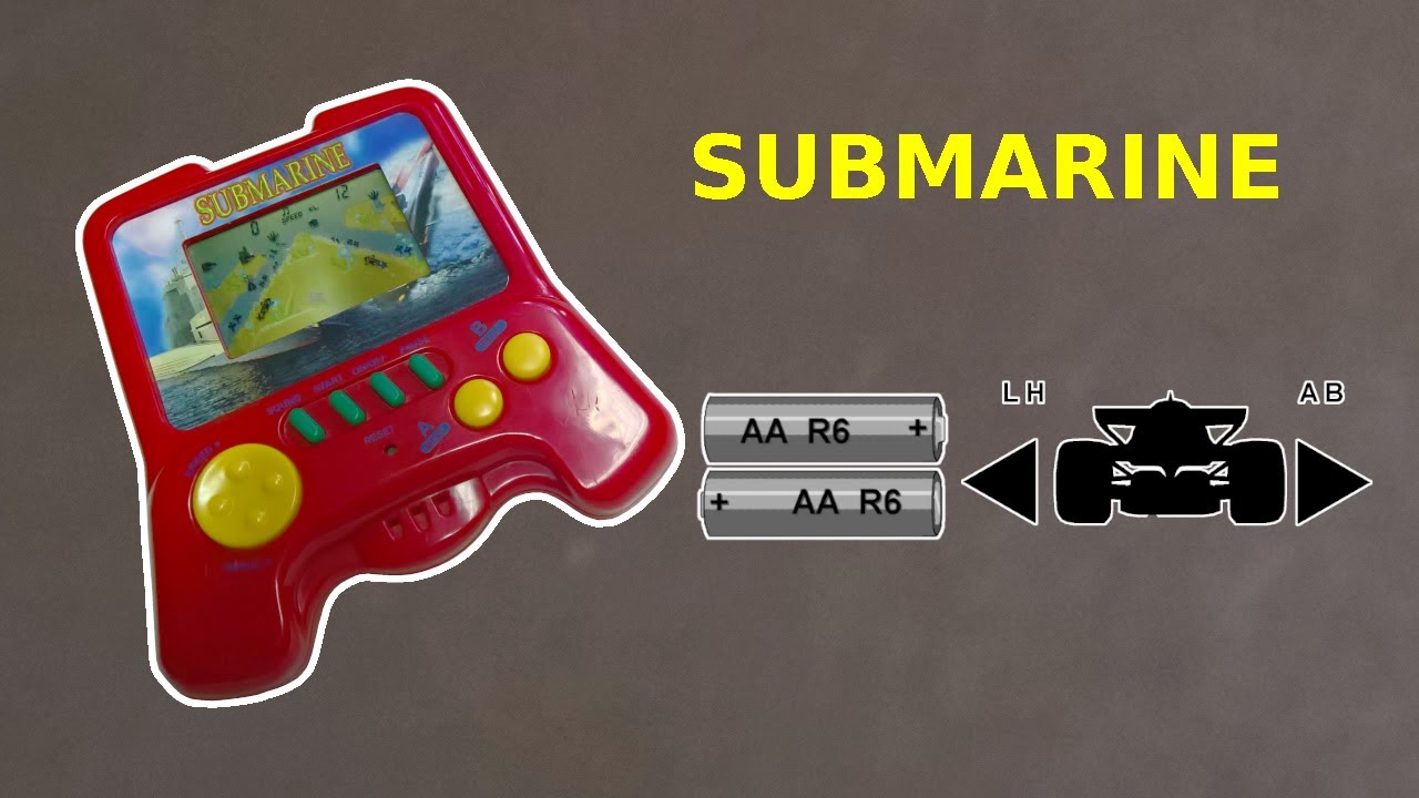🦐 retro lcd game handheld Submarine QGH 131 🦐 MA0042 - YouTube