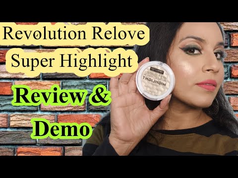 Review| Demo | Revolution Relove Super Highlight #highlighter # ...