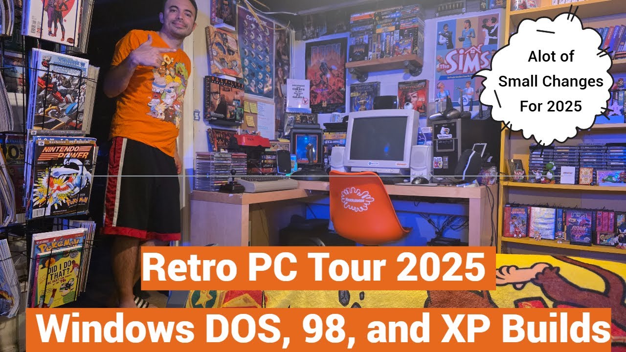 Retro Gaming PC Setup Tour 2025 Edition | Windows DOS, 98, and XP ...