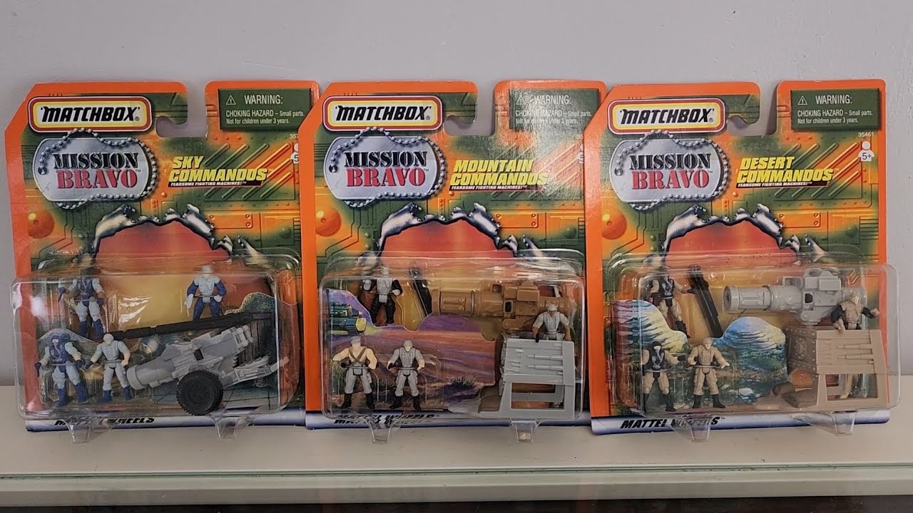 Matchbox Mission Bravo army builders| Sky, Desert, Mountain Commandos ...