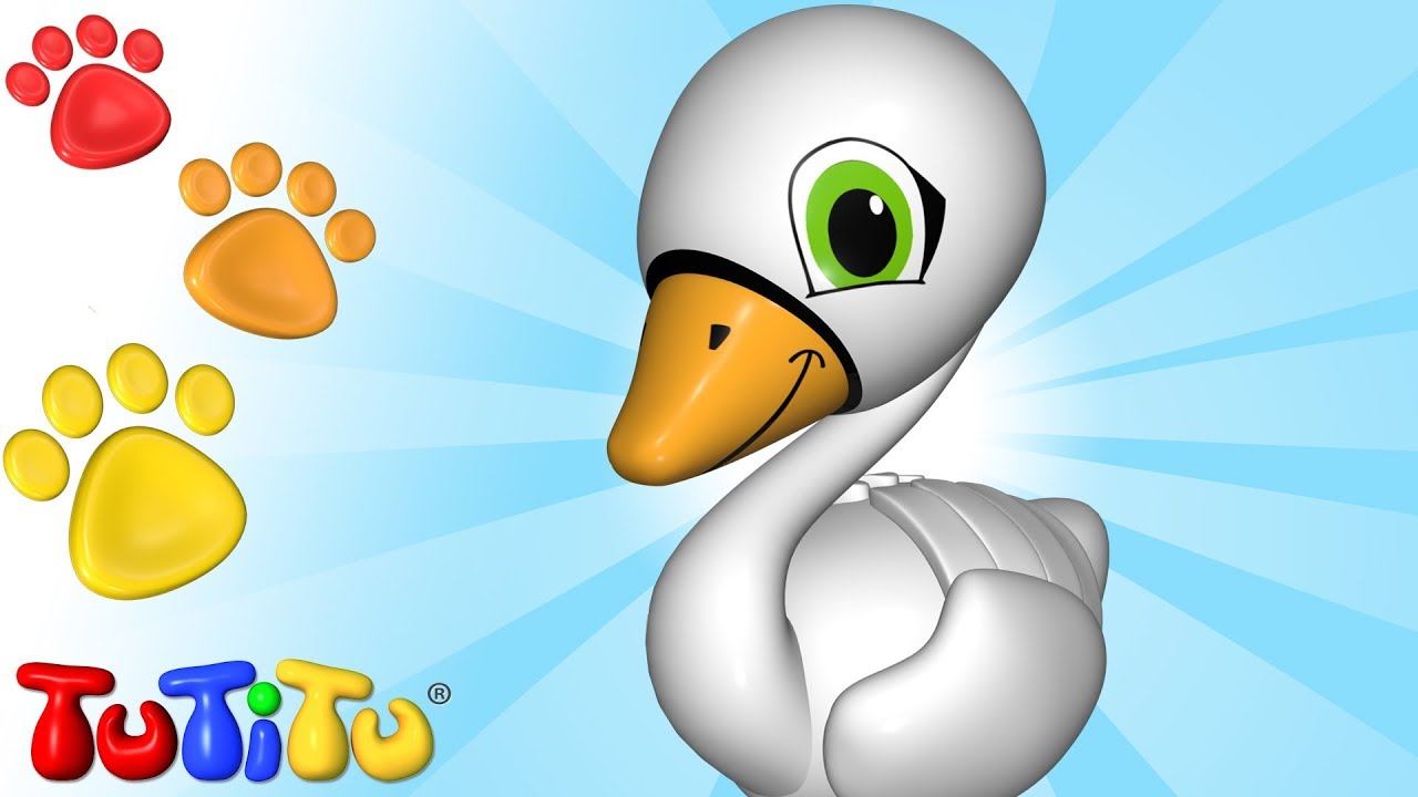 TuTiTu Swan toy 🦢🌻 One more time 🔁 Animal video for fun learning with ...