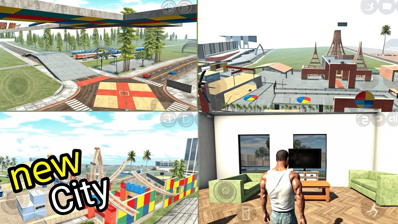 Indian bike driving 3D || new city | RGS tool new update || Franklin ...