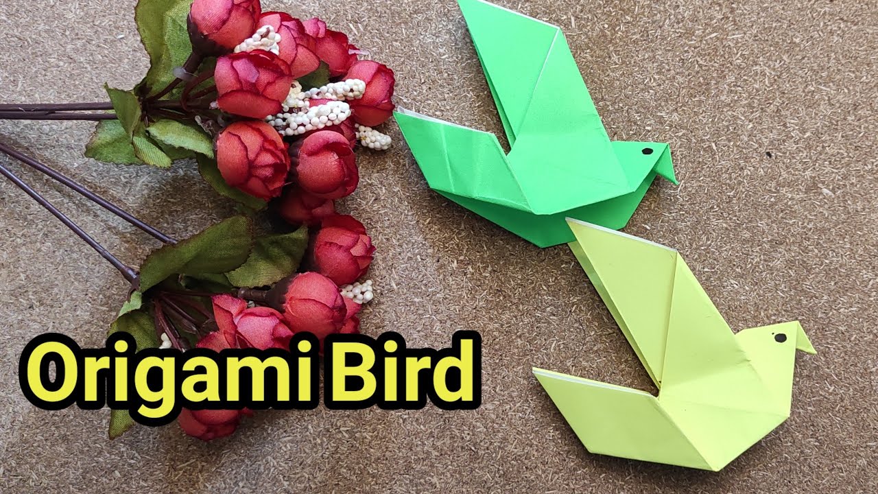 Beautiful paper origami bird - very fast and easy | Origami Bird - YouTube