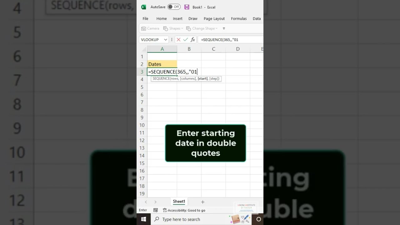 Generate Date Using Sequence In Excel generatedates sequence Generate Date Using Sequence In Excel generatedates sequence