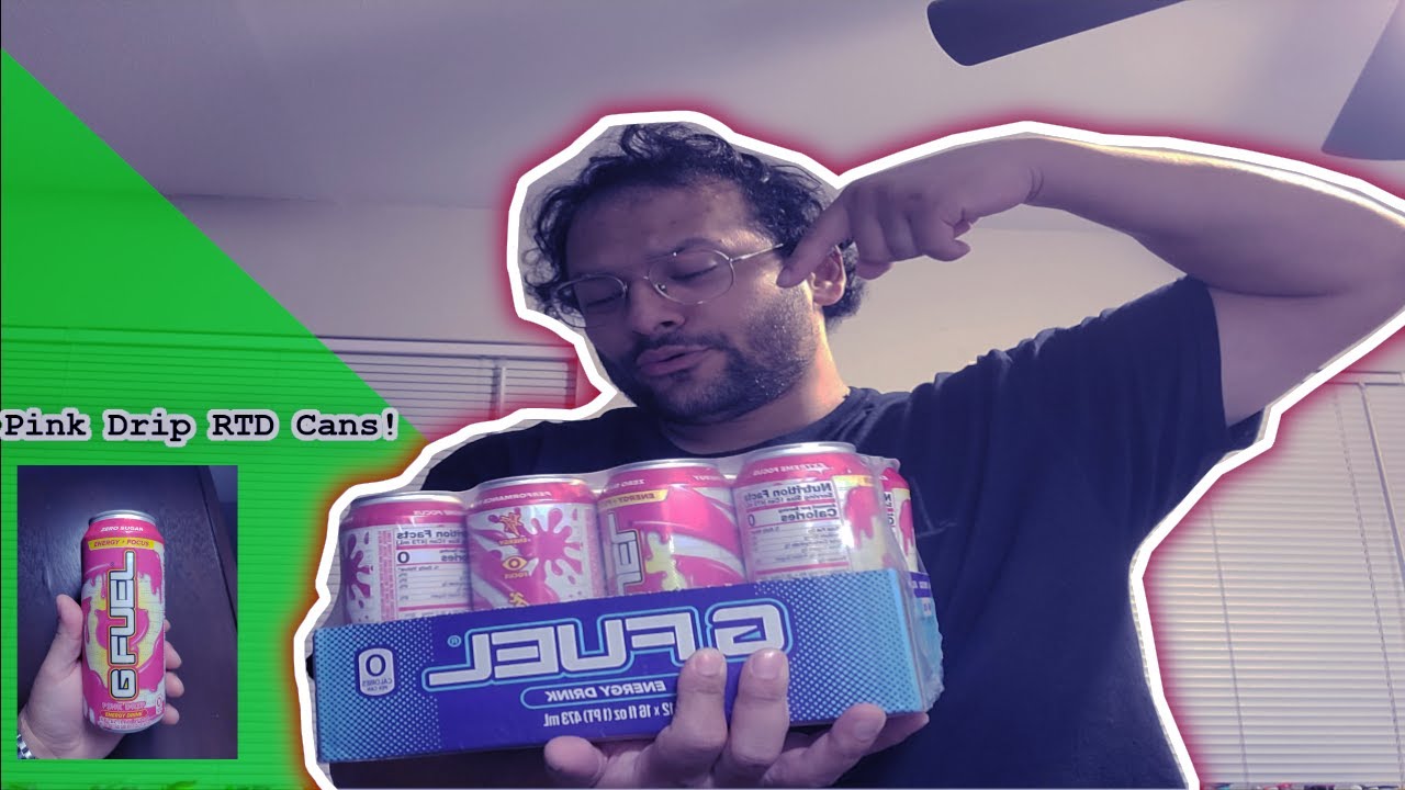 Pink Drip 🎨 Rtd Gfuel Cans ( Review! ) - YouTube