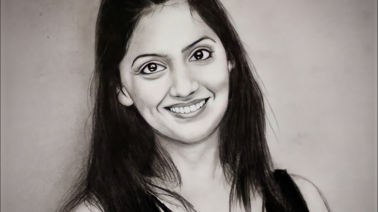 #pencil Drawing sketch of marathi serial actress tejashri pradhan 👌🖌 ...