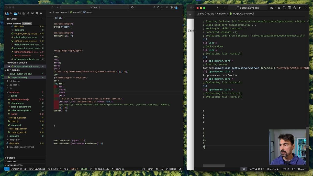 Building a product in Clojure (pt 2) - YouTube